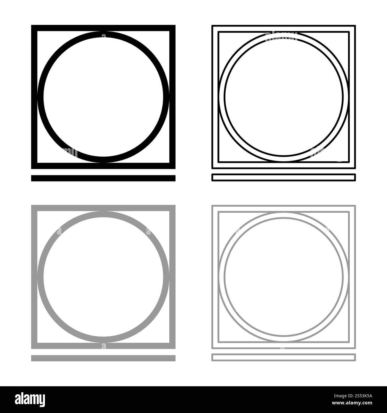 Drum drying in machine easy mode Clothes care symbols Washing concept Laundry sign icon outline ...