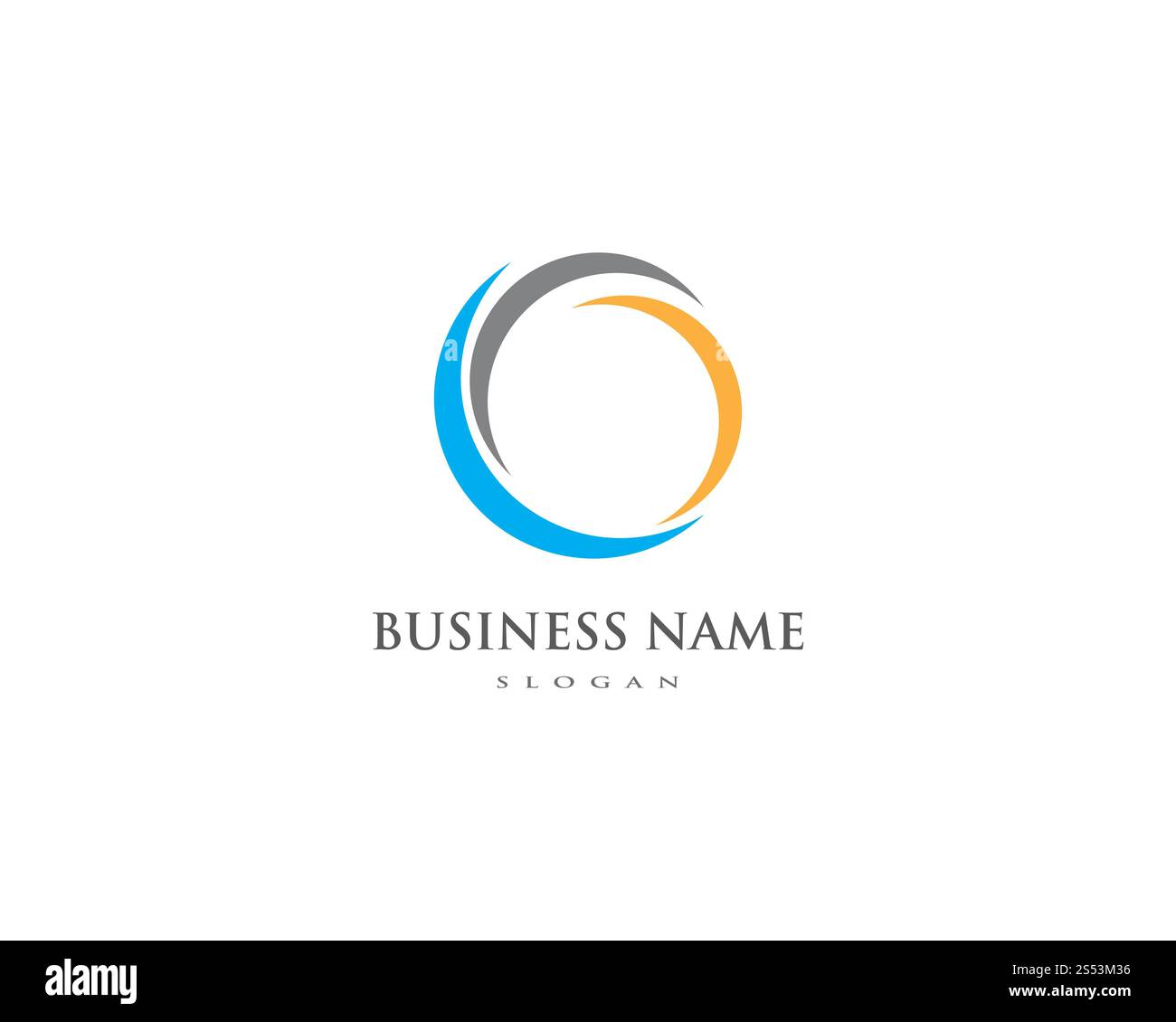 circle ring logo template vector design Stock Photo - Alamy