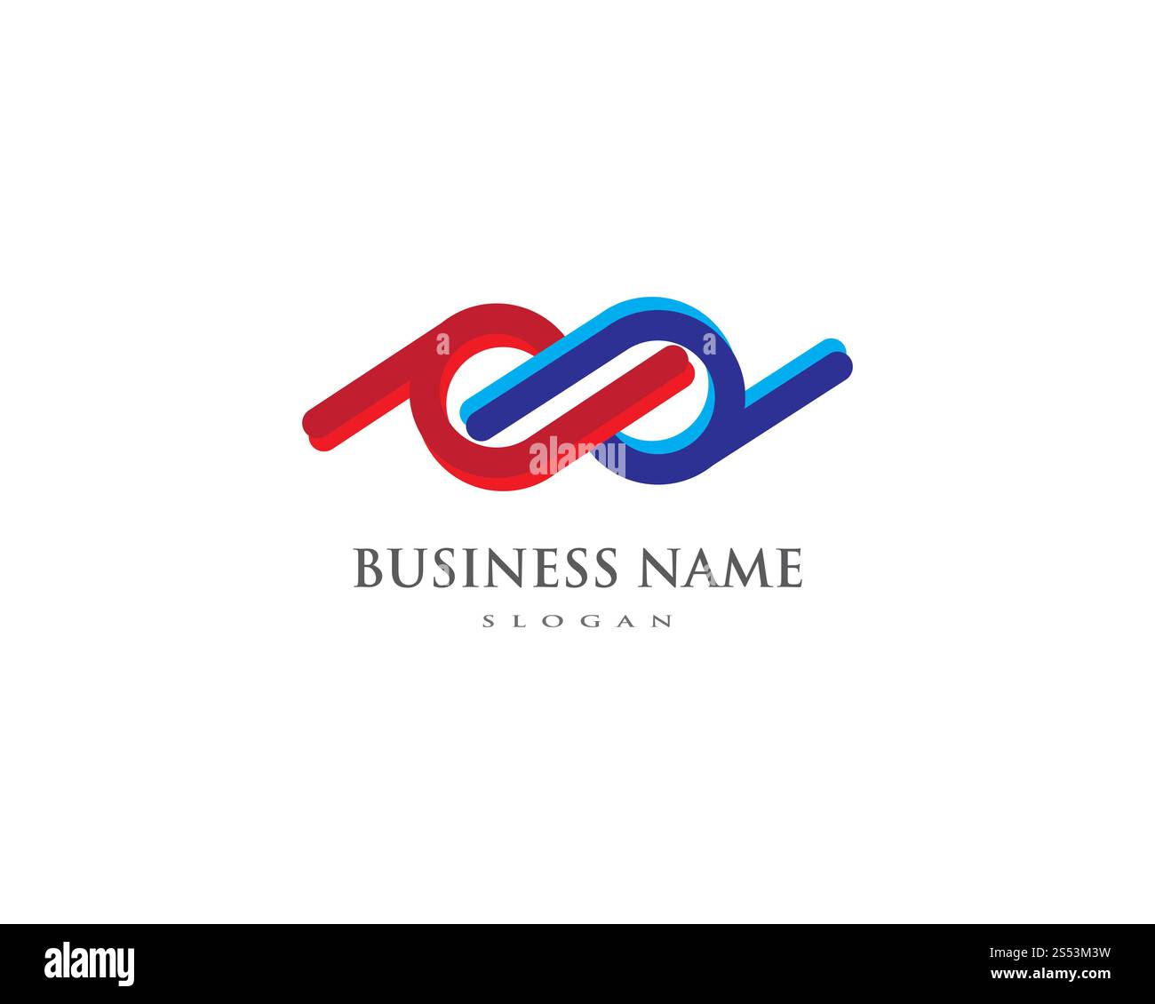 Infinity logo vector template design Stock Photo - Alamy