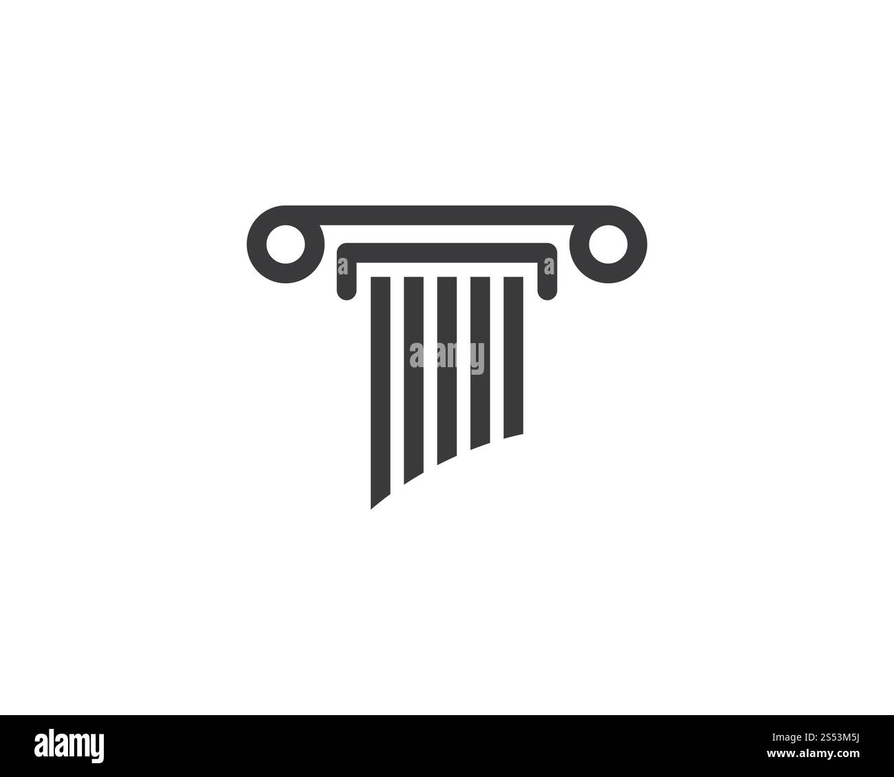 Column pillar logo Cut Out Stock Images & Pictures - Alamy