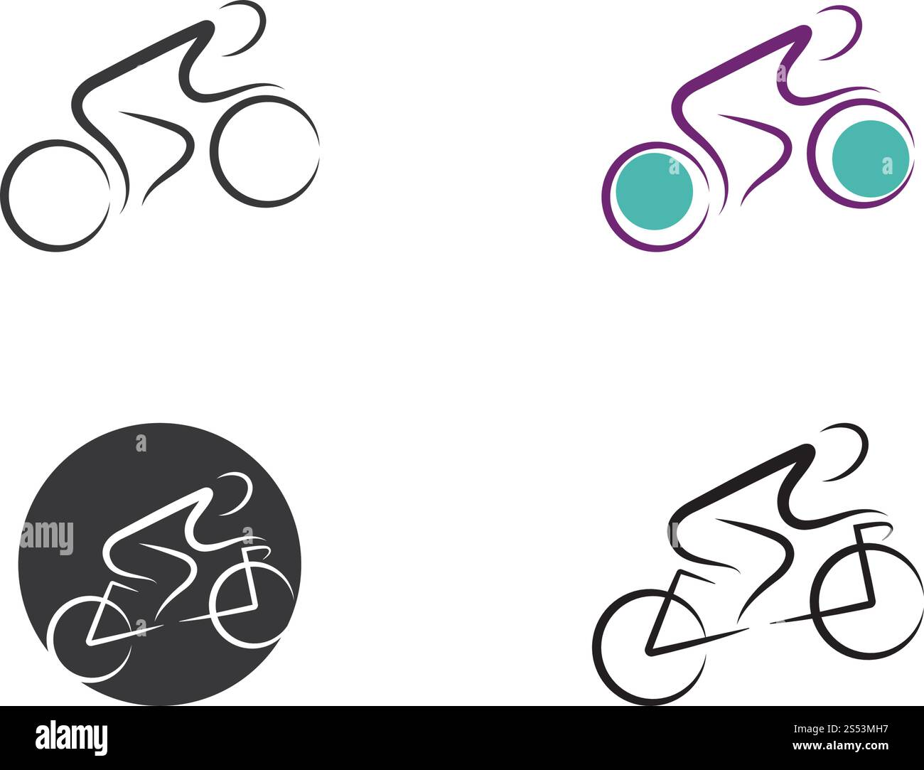 Bicycle logo vector template Stock Vector Image & Art - Alamy