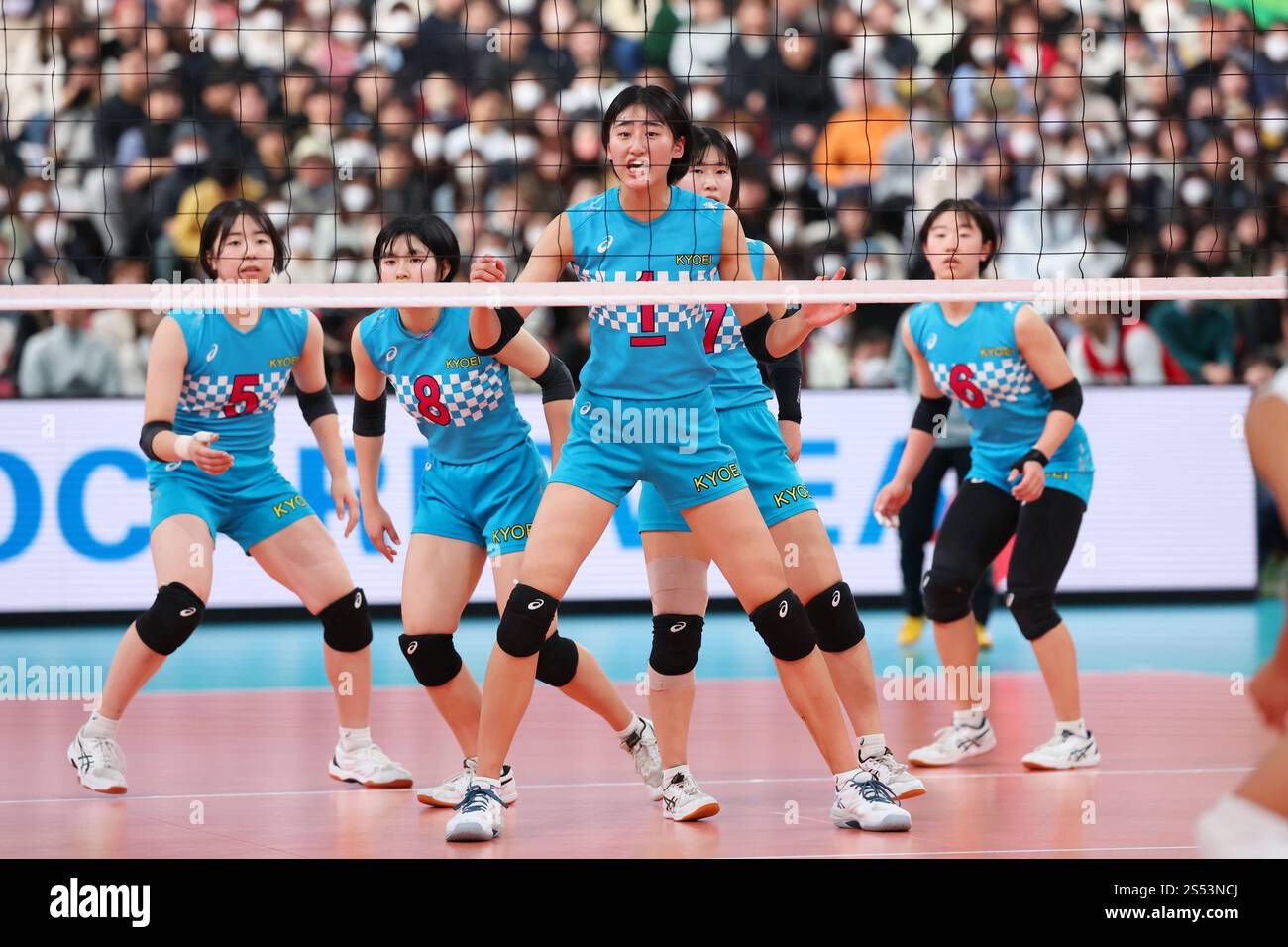 Tokyo Gymnasium, Tokyo, Japan. 12th Jan, 2025. Miku Akimoto, Kyoei Gakuen team group, JANUARY 12 ...