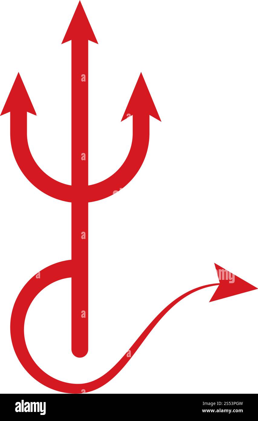 Trisula Devil logo vector icon template Stock Vector Image & Art - Alamy