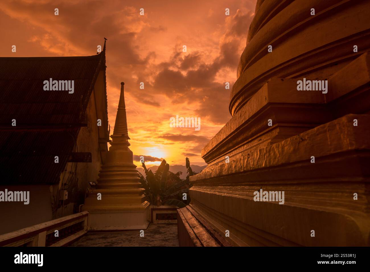 The wat Bot muang in old town of the city of Chanthaburi in the north ...