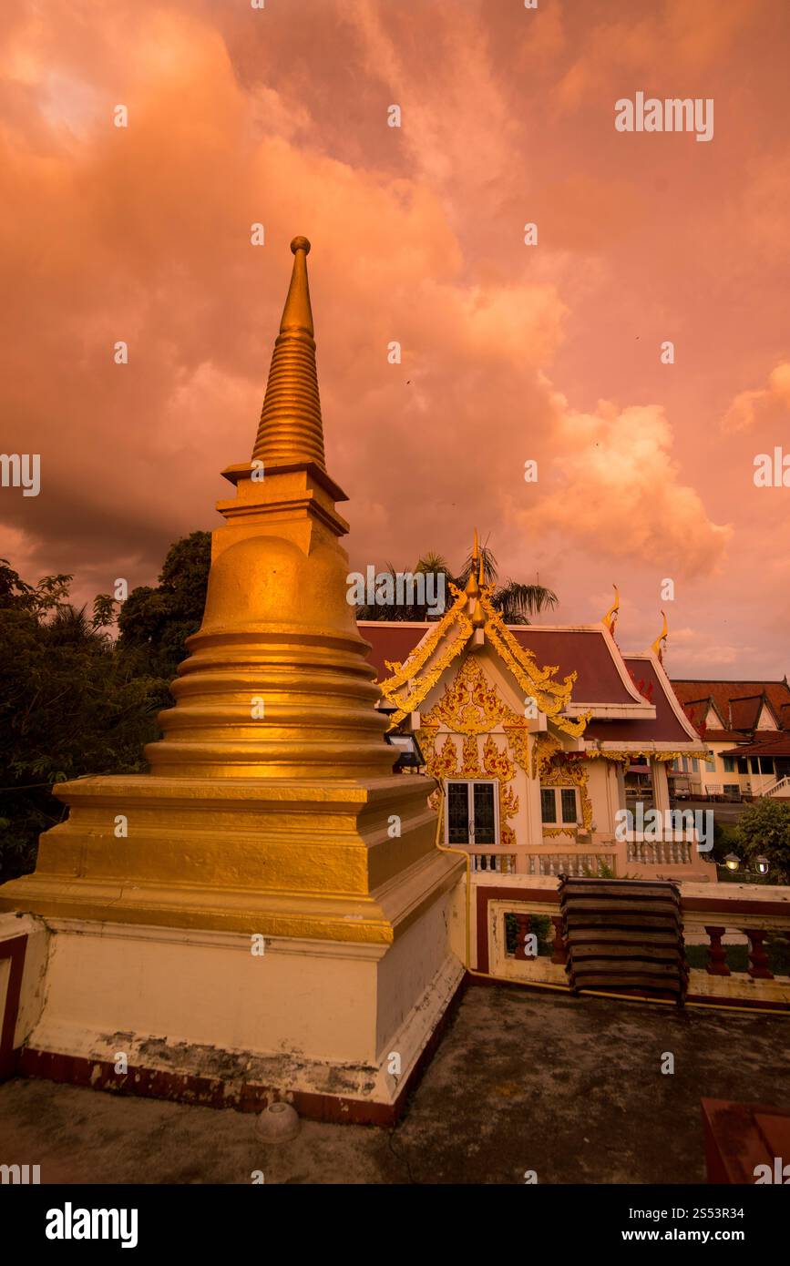 The wat Bot muang in old town of the city of Chanthaburi in the north ...