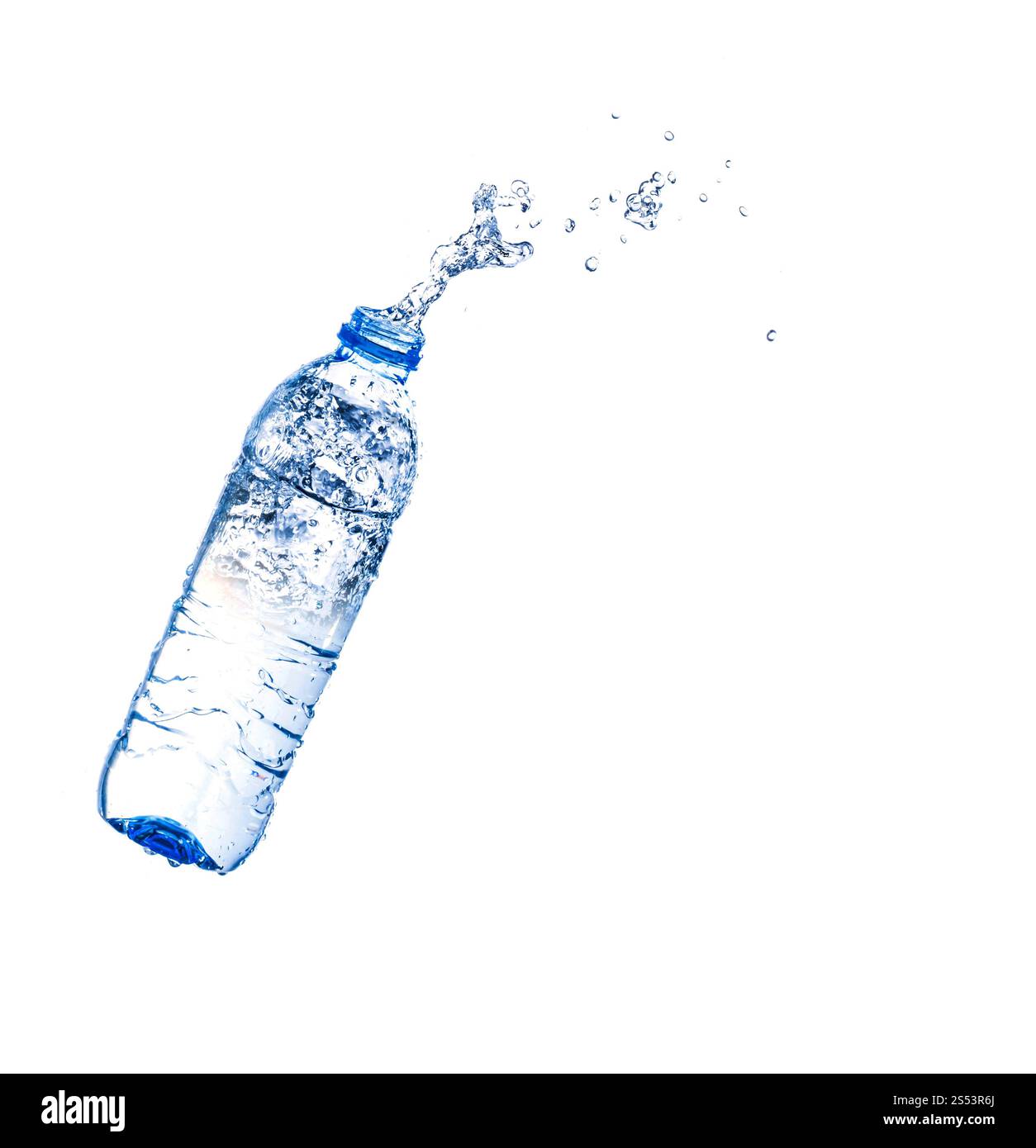 Water splash from a plastic bottle Stock Photo - Alamy