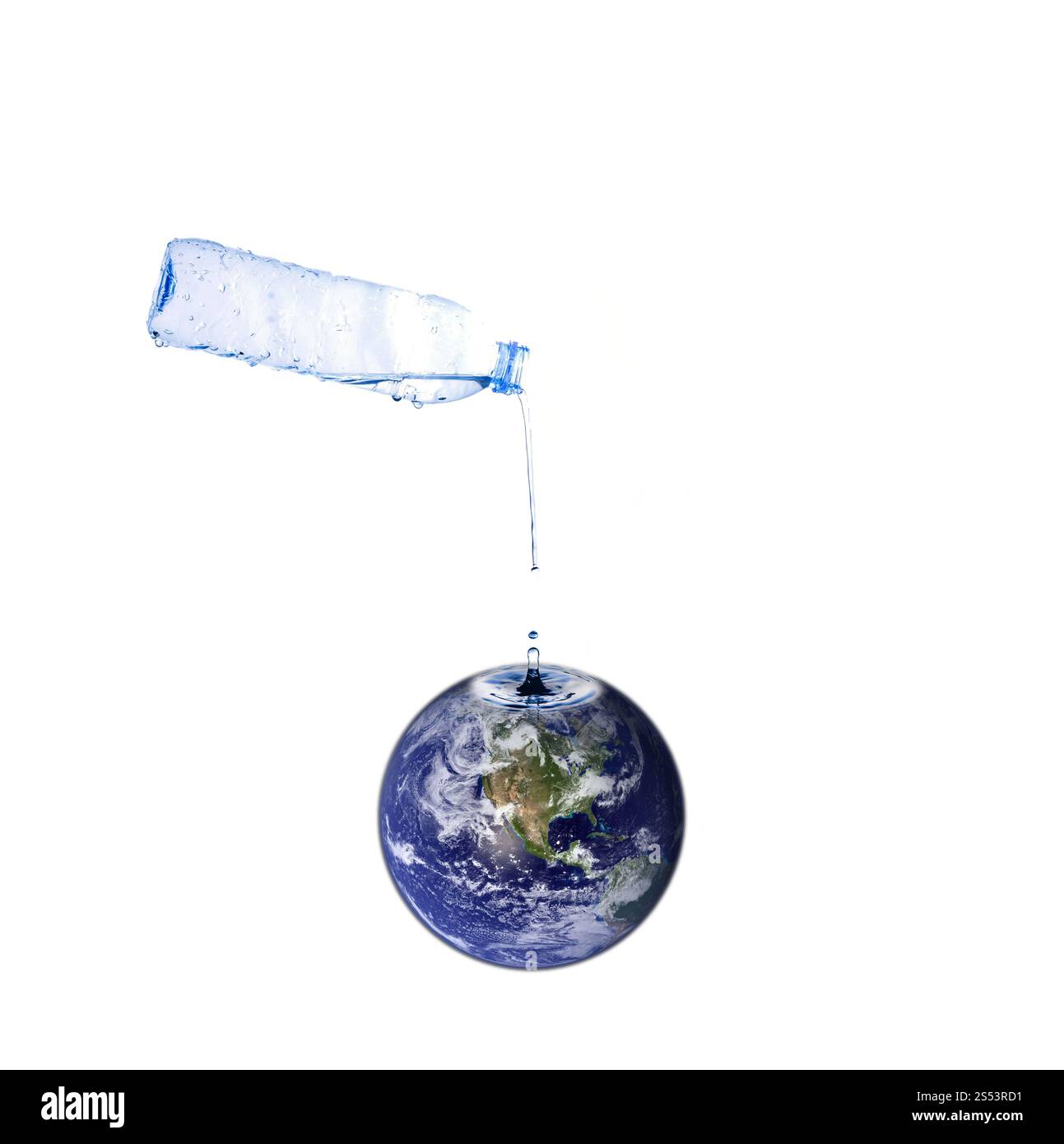 fill water to the world, earth concept Stock Photo - Alamy