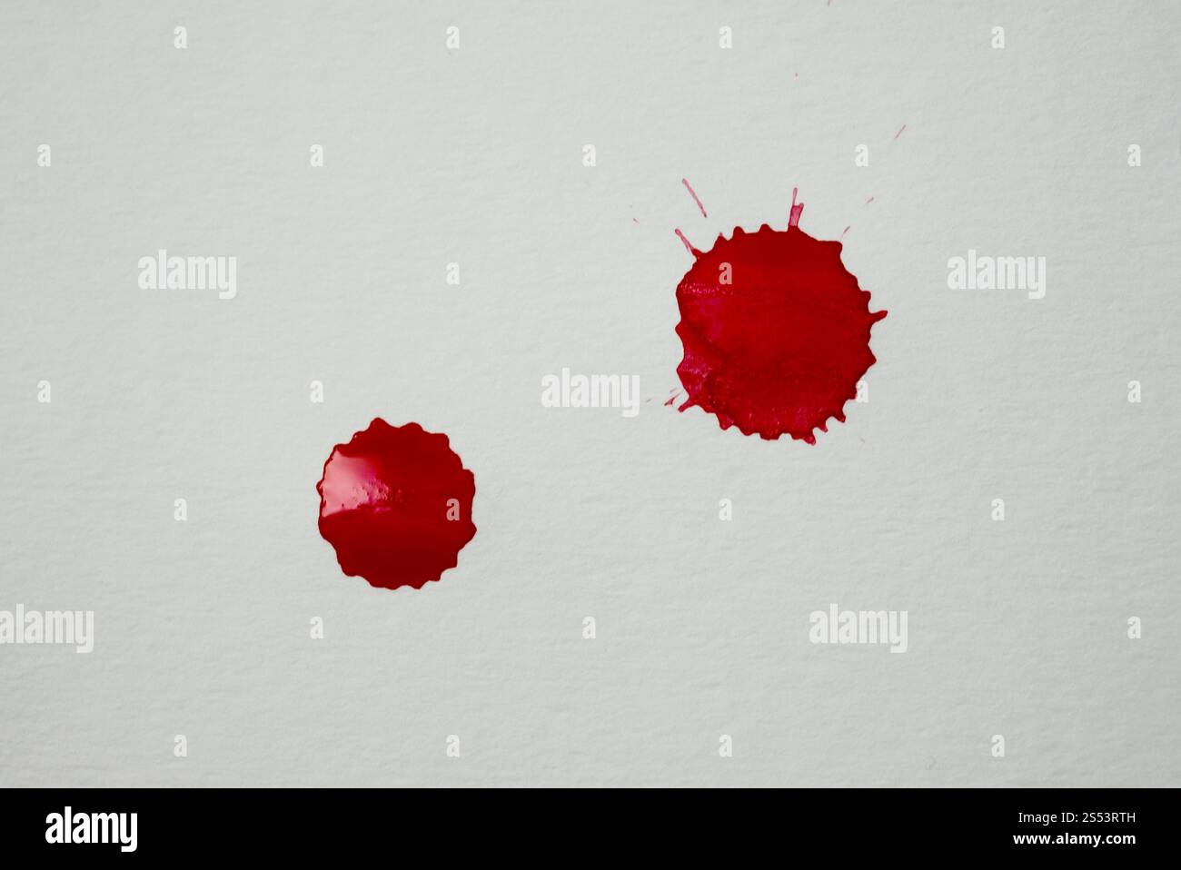 Blood splatters. Realistic bloody splatters for Halloween concept Stock ...