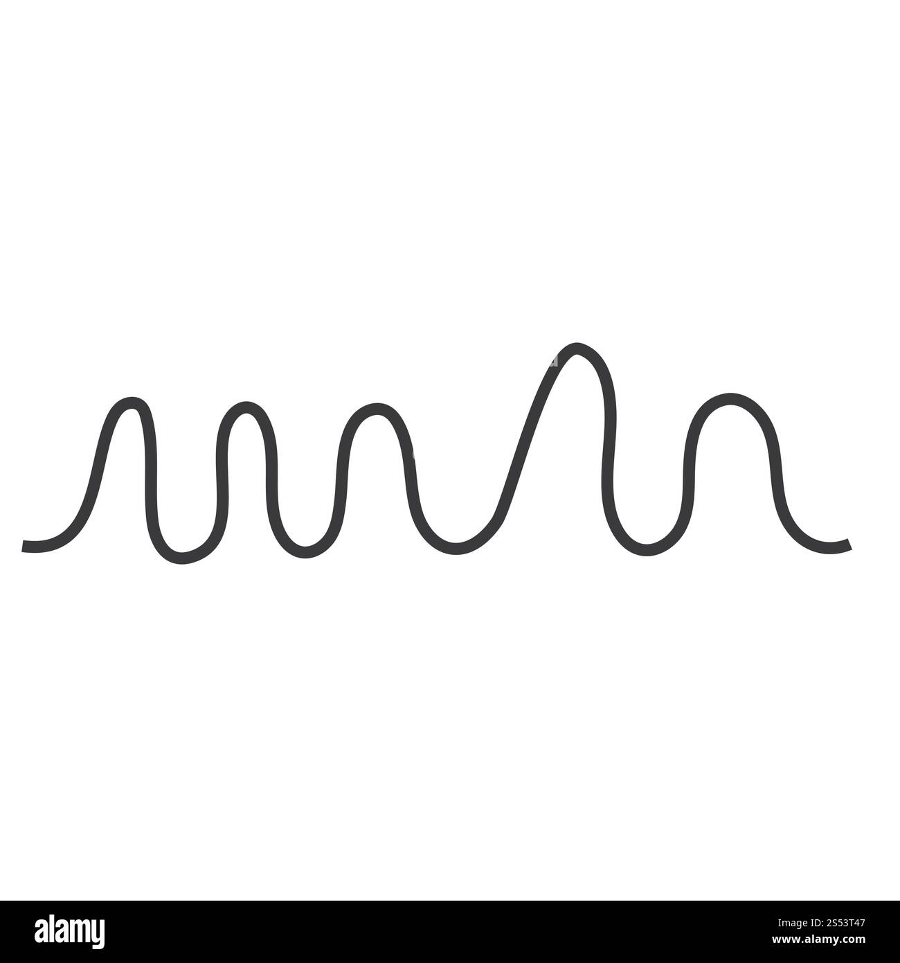 Icon set sound waves Cut Out Stock Images & Pictures - Alamy