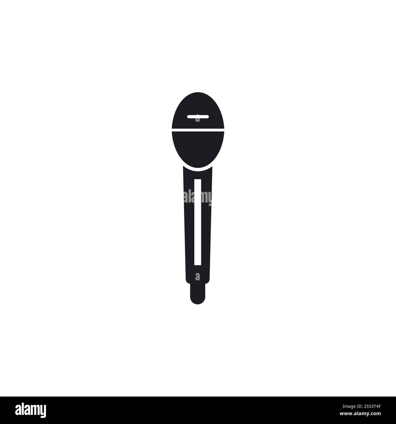 Microphone icon flat vector Cut Out Stock Images & Pictures - Alamy