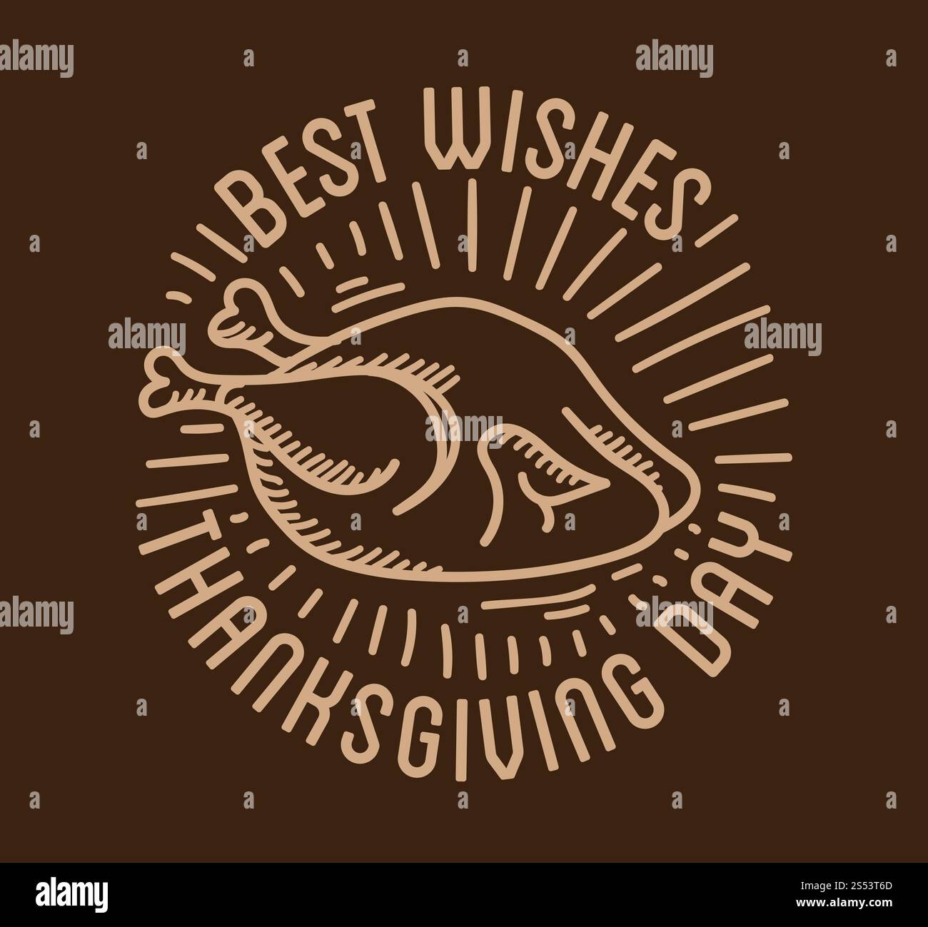 Label design template to Thanksgiving Day. Black icon with turkey for ...