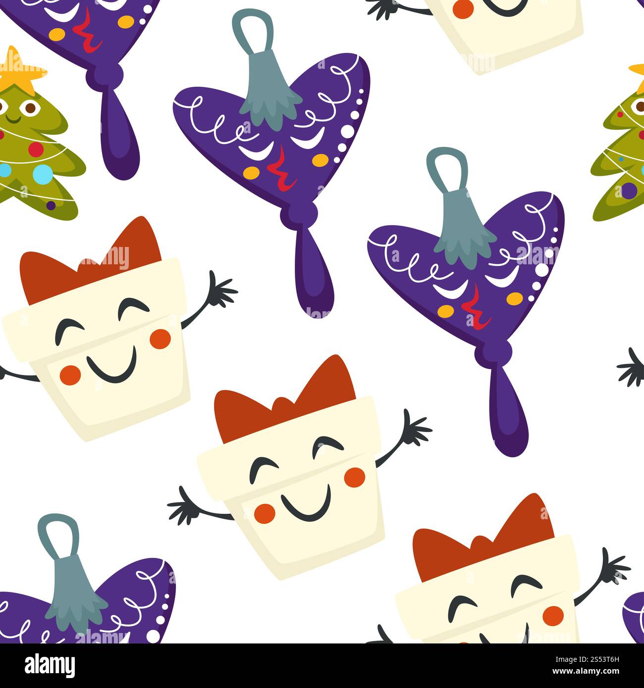 Symbolic characters of angel and gingerbread man vector hi-res stock ...