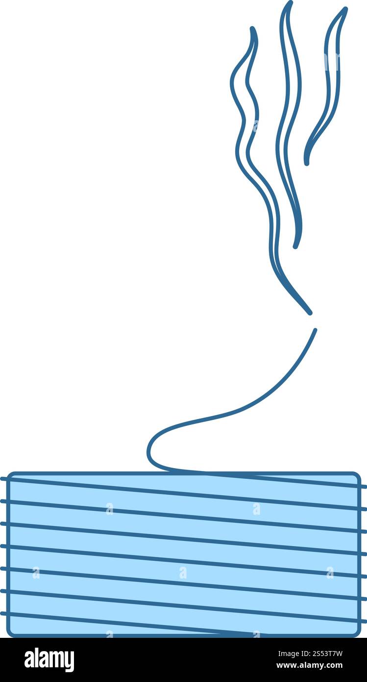 Solder Wire Icon. Thin Line With Blue Fill Design. Vector Illustration ...