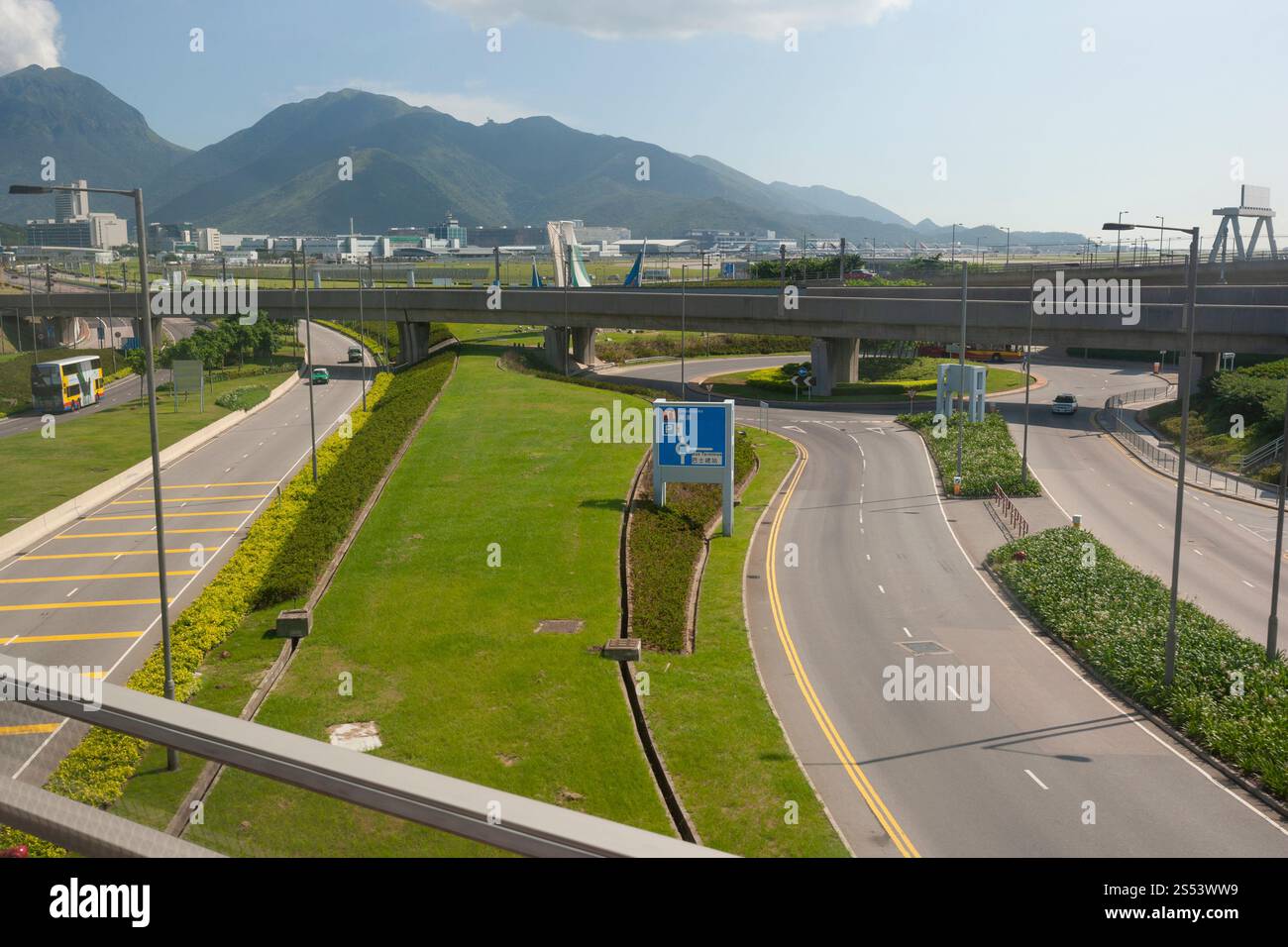 Lantau, Hong Kong, China - June 2007, 20: Roads and highways near Chek ...