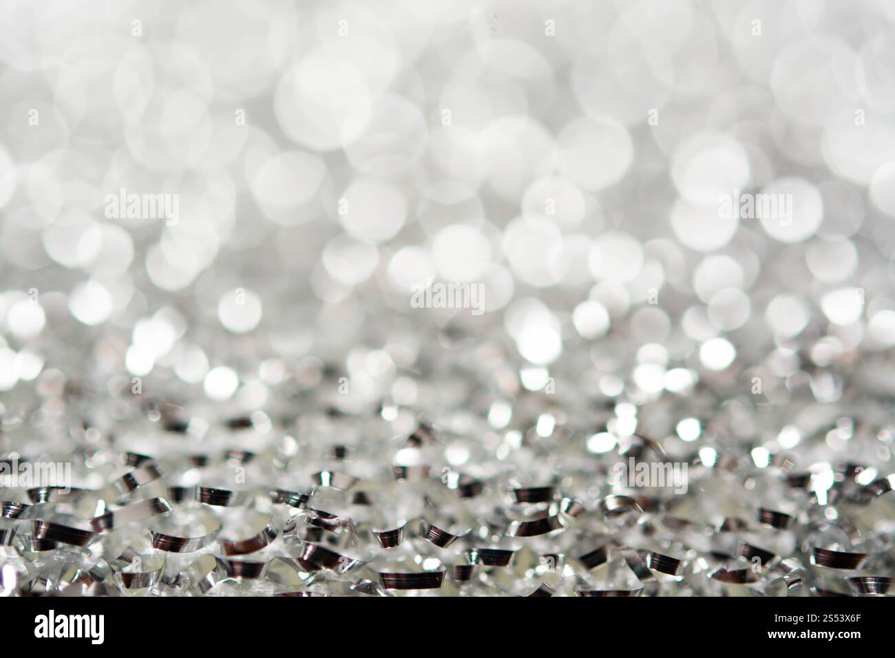 abstract silver white bokeh lights background Stock Photo - Alamy