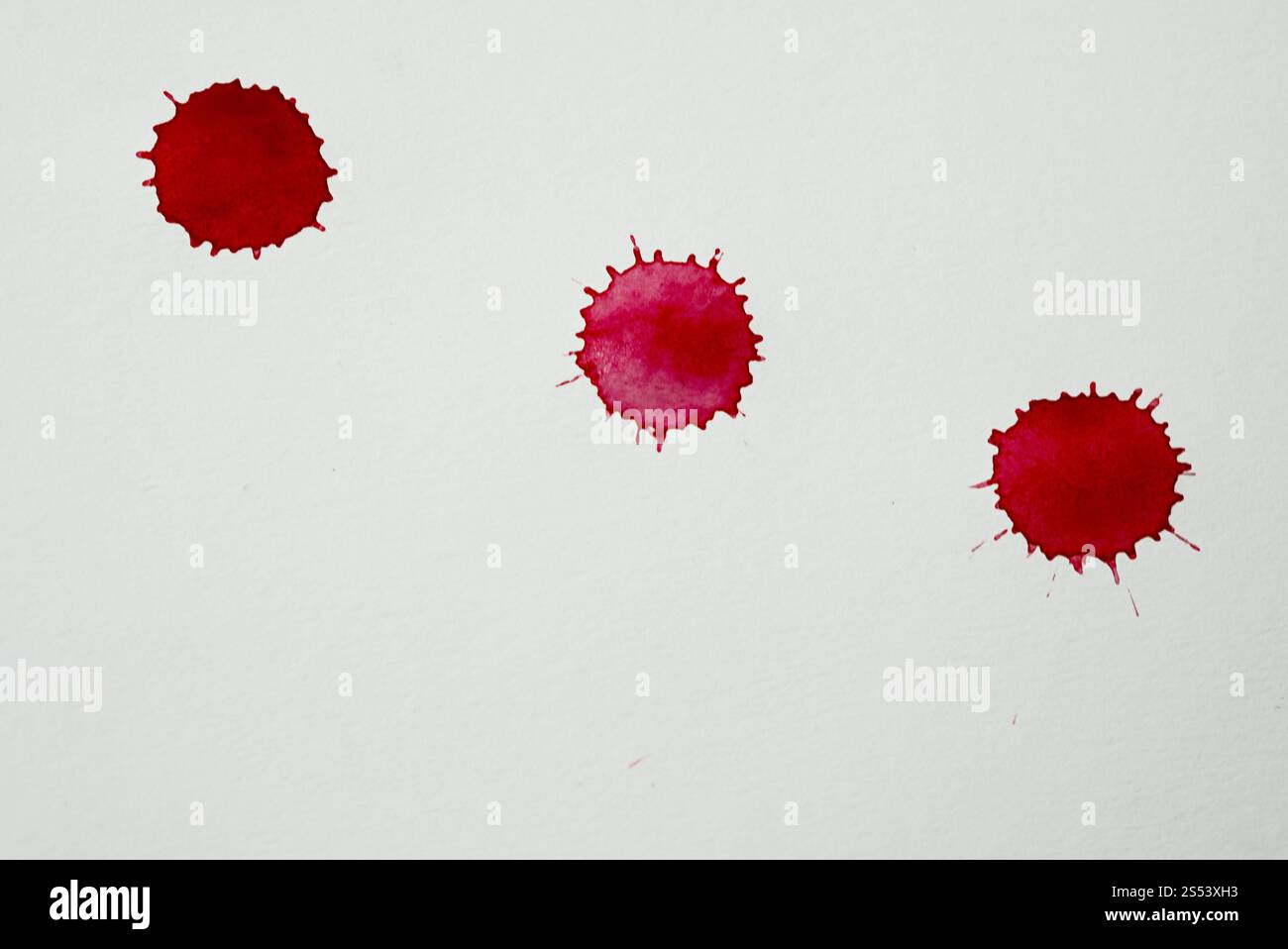 Blood splatters. Realistic bloody splatters for Halloween concept Stock ...