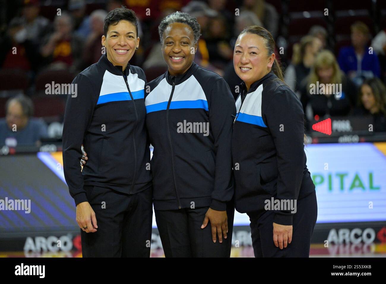 NCAA Officials, from left, Brenda Pantoja, Felicia Grinter and Cameron ...