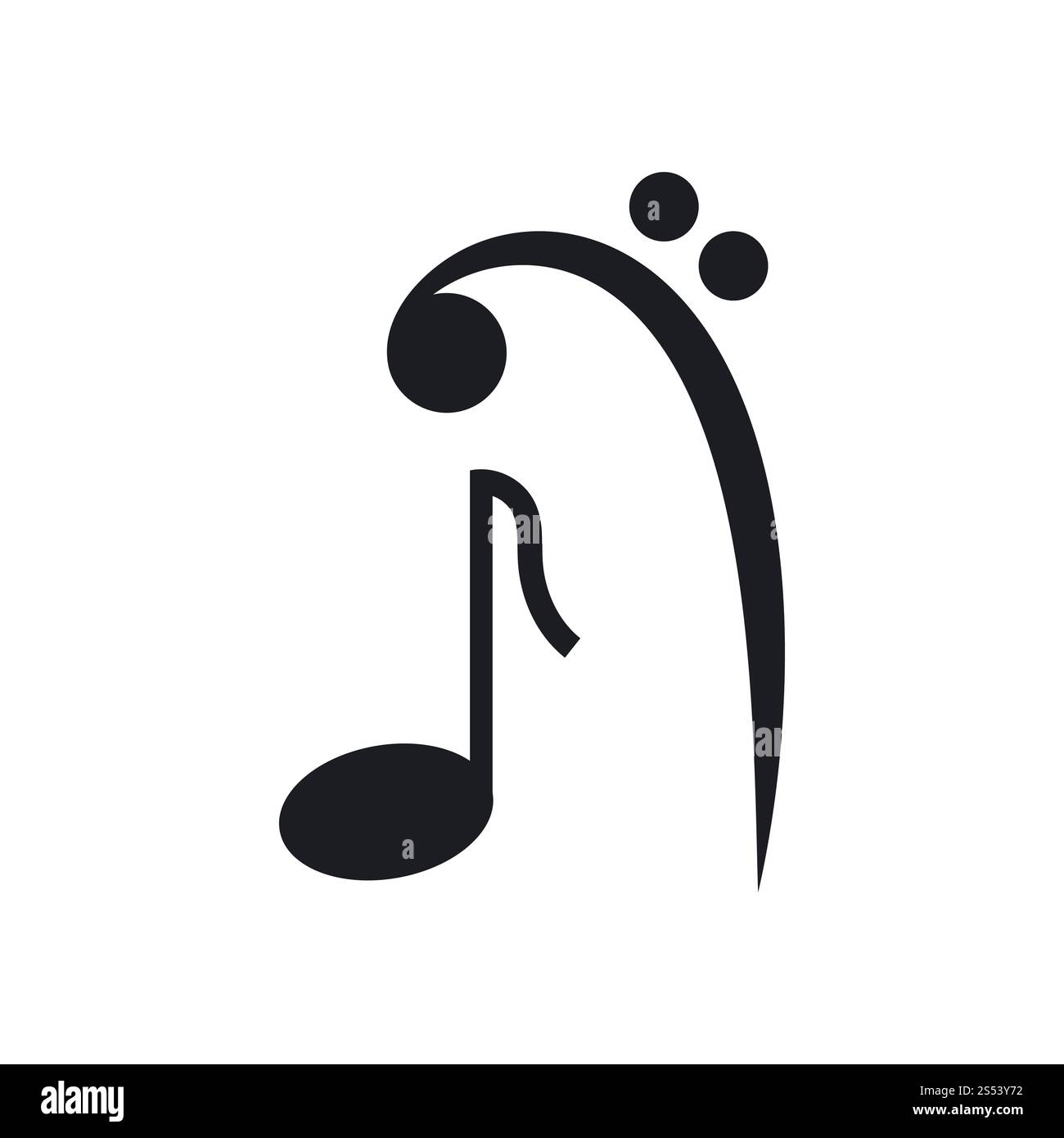 Music note sign icon hi-res stock photography and images - Alamy