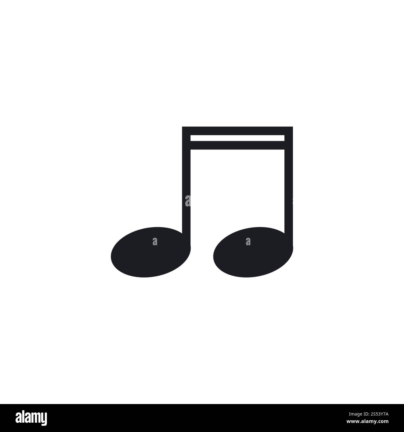 Flat vector music icon hi-res stock photography and images - Alamy