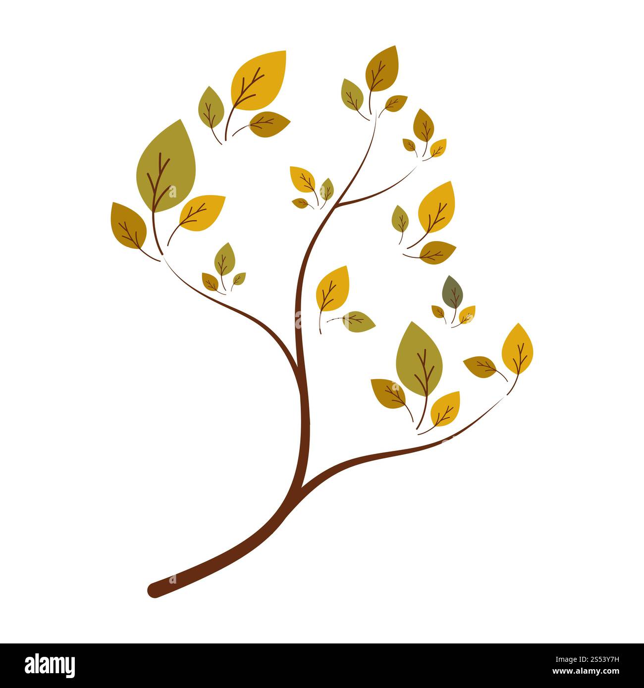 Beautiful autumn tree design hi-res stock photography and images - Alamy