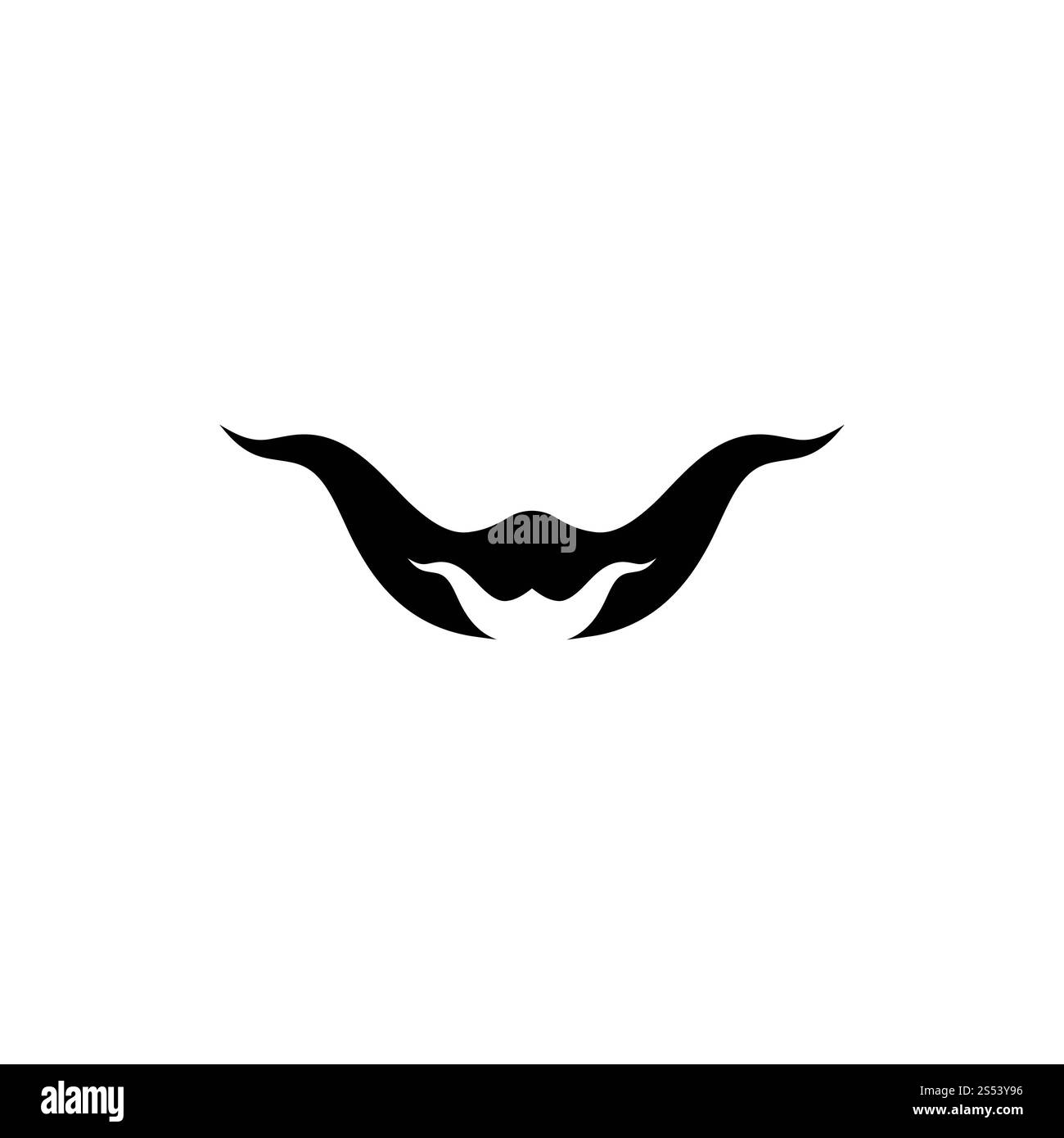 Black moustache mustache vector Cut Out Stock Images & Pictures - Alamy