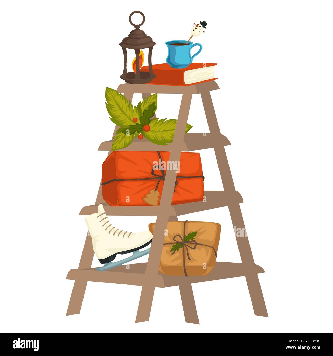 Interior room christmas plant Cut Out Stock Images & Pictures - Alamy