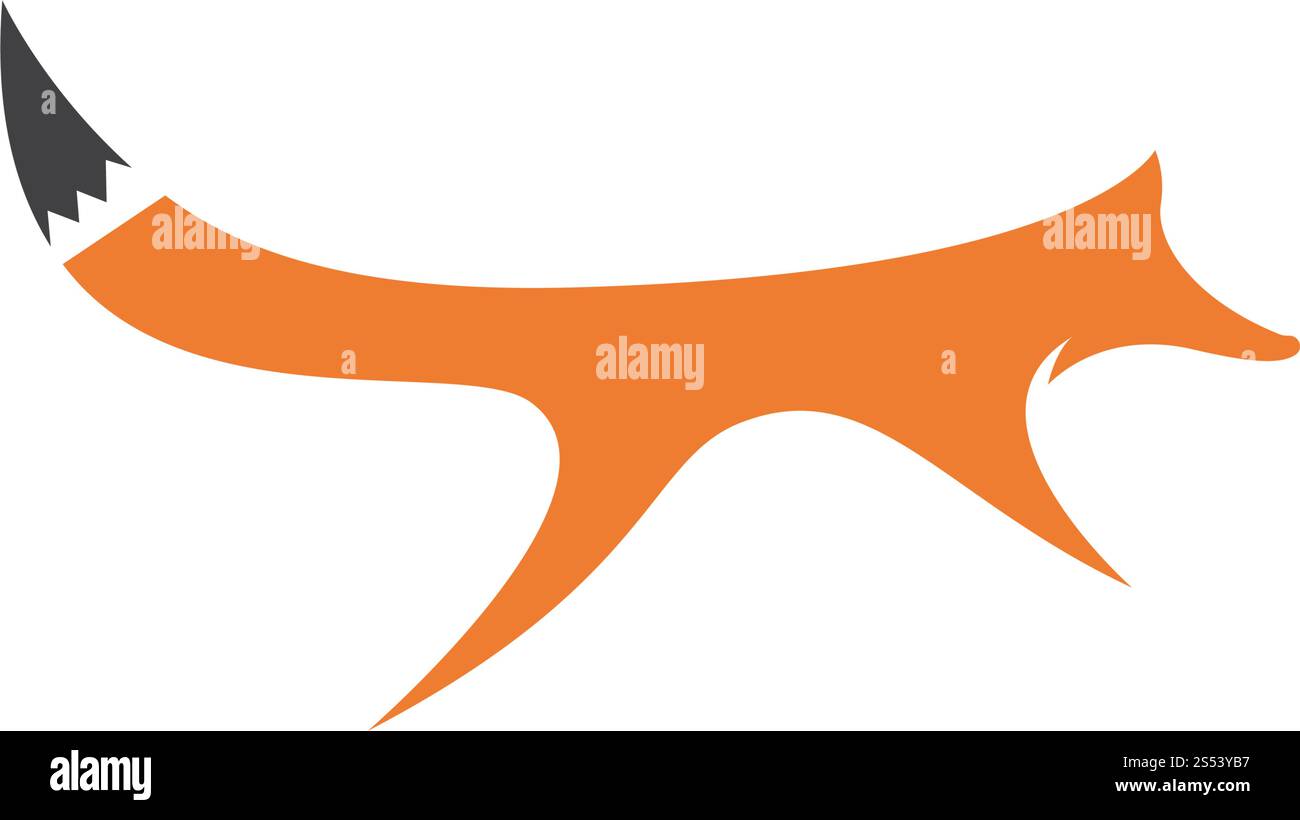 fox logo vector ilustration template Stock Vector Image & Art - Alamy