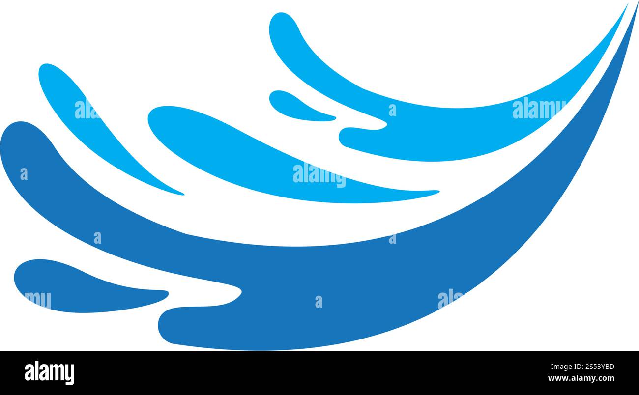 splash Water, Wave symbol and icon Logo Template vector Stock Vector ...