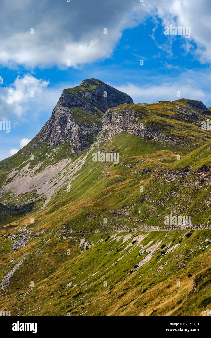 Picturesque summer mountain landscape of Durmitor National Park ...