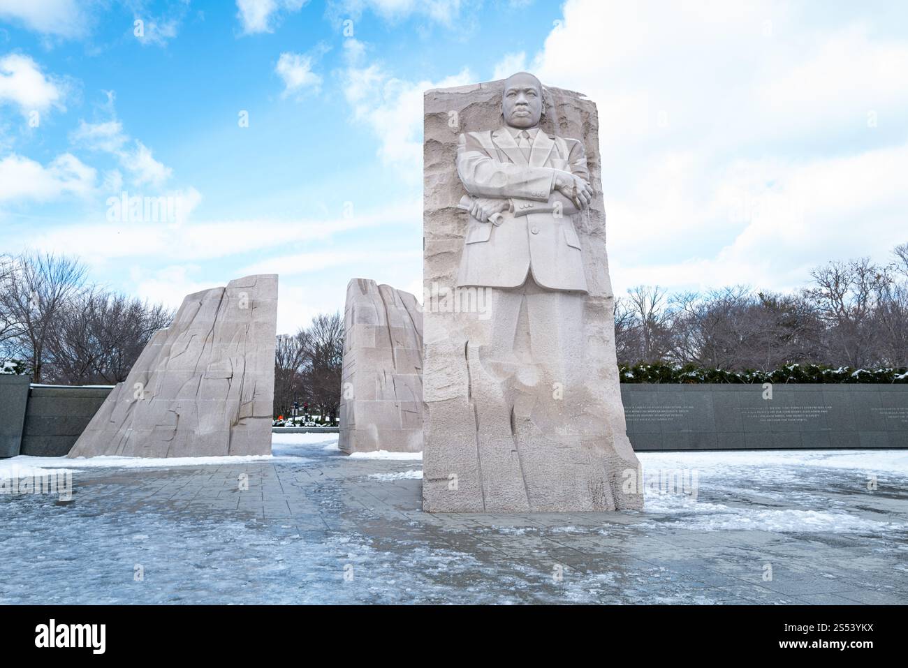 Photo of the Martin Luther King, Jr. Memorial with figure in "Stone of ...