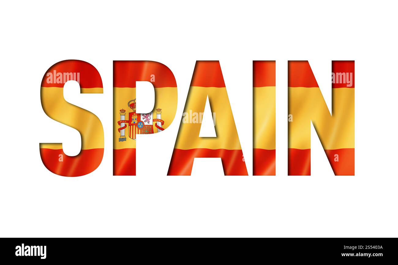 spain flag text font. spanish symbol background. spanish flag text font ...