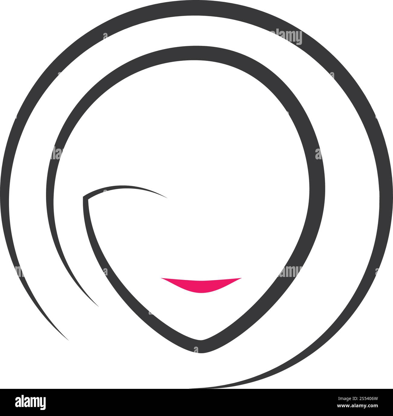 Beauty face skincare model Stock Vector Images - Alamy