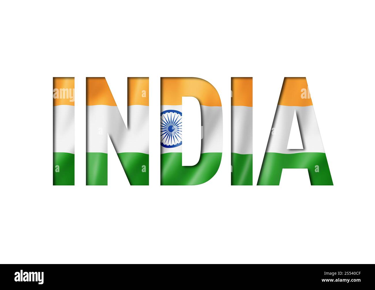 indian flag text font. india symbol background Stock Photo - Alamy
