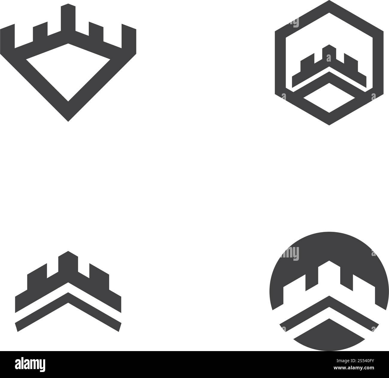 castle logo vector template Stock Vector Image & Art - Alamy