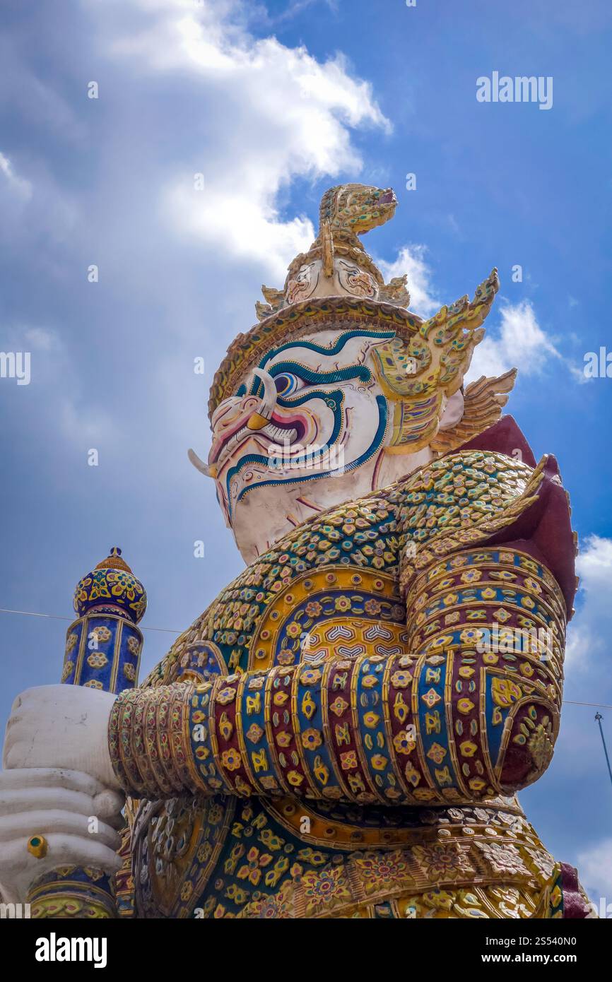 Yaksha statue in Grand Palace complex, Bangkok, Thailand. Yaksha statue ...