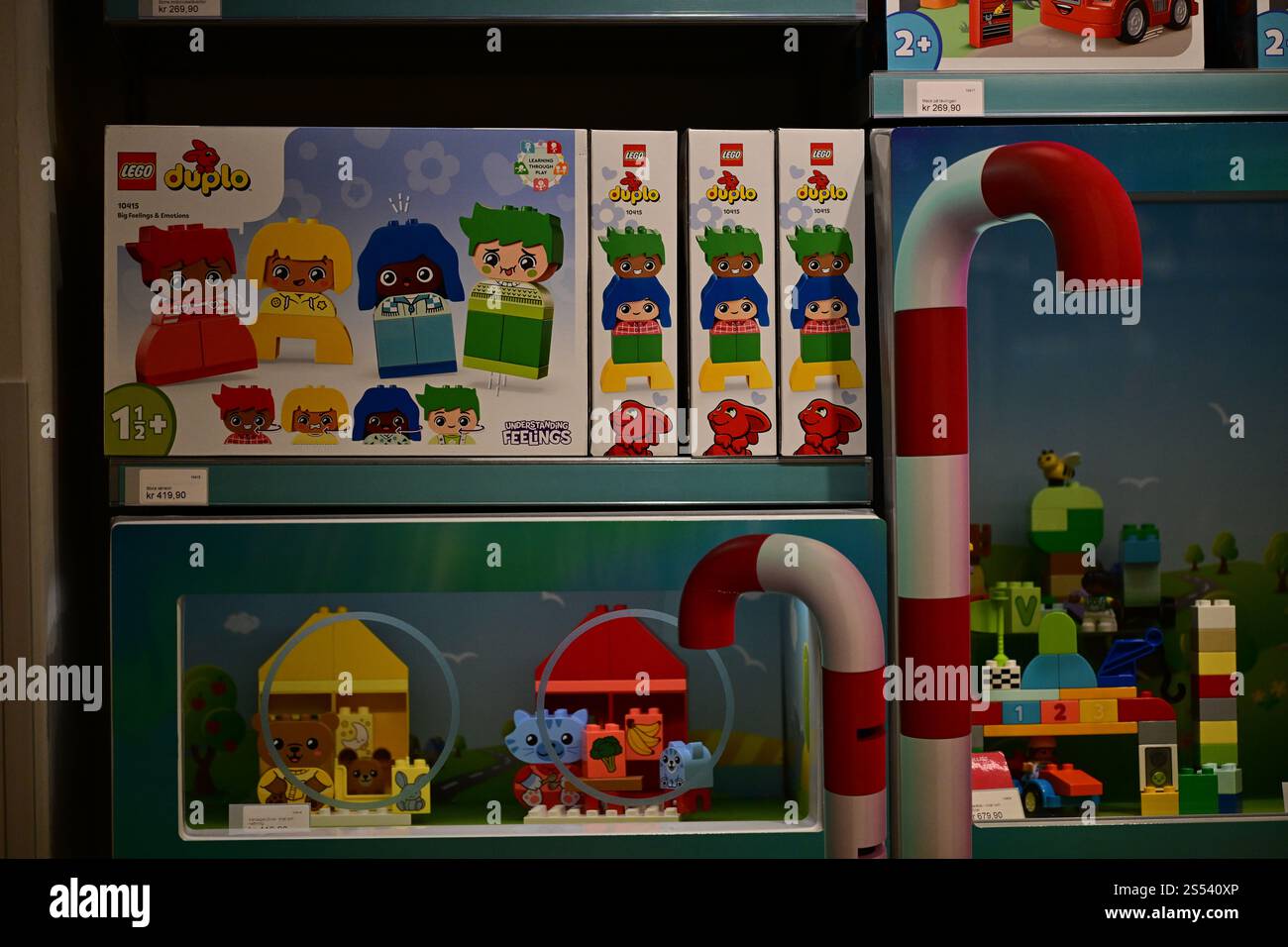 Stockholm, Uppland, Sweden. December 29 2024. Inside the Lego store at ...