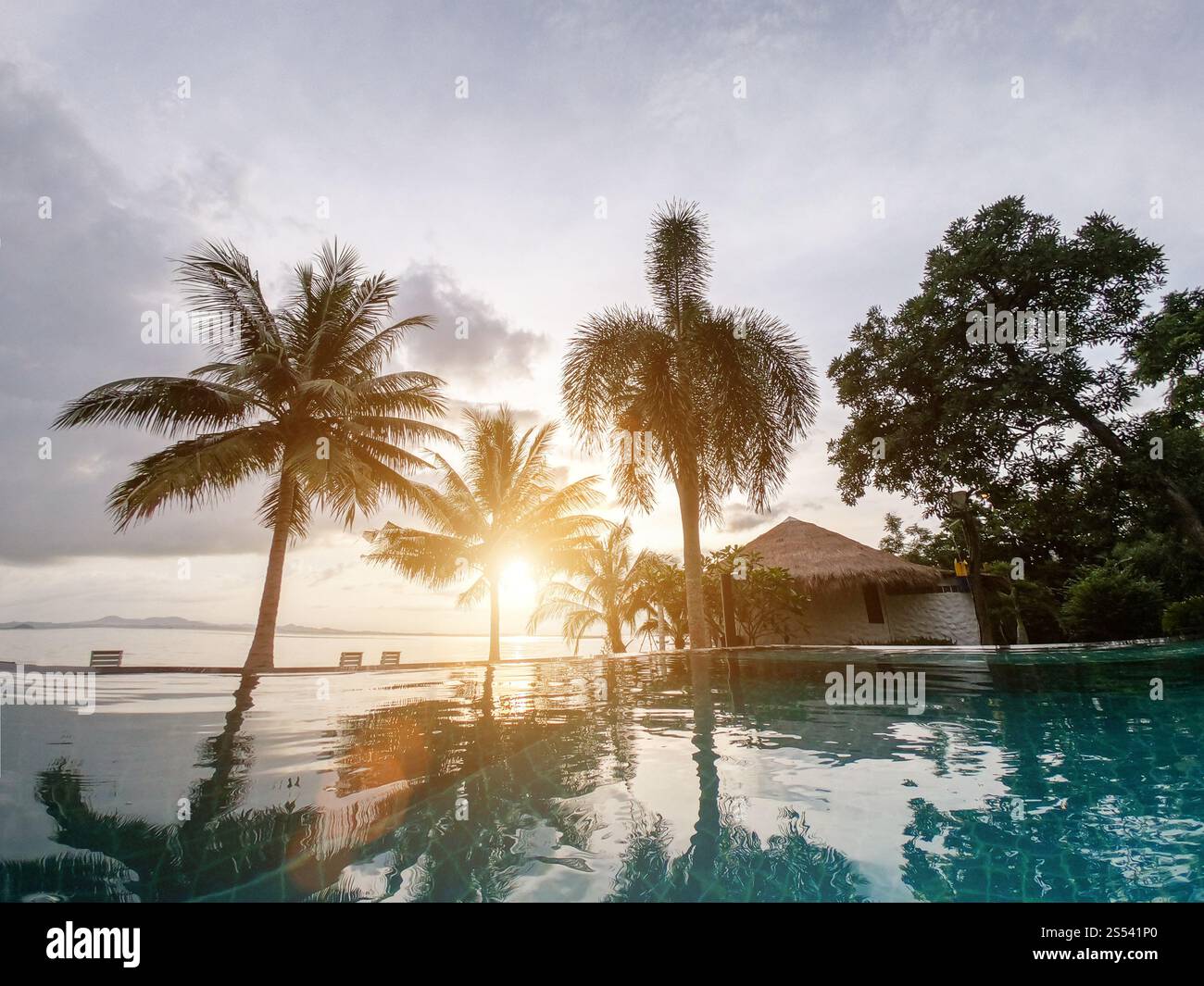 Tropical resort sunset hi-res stock photography and images - Alamy