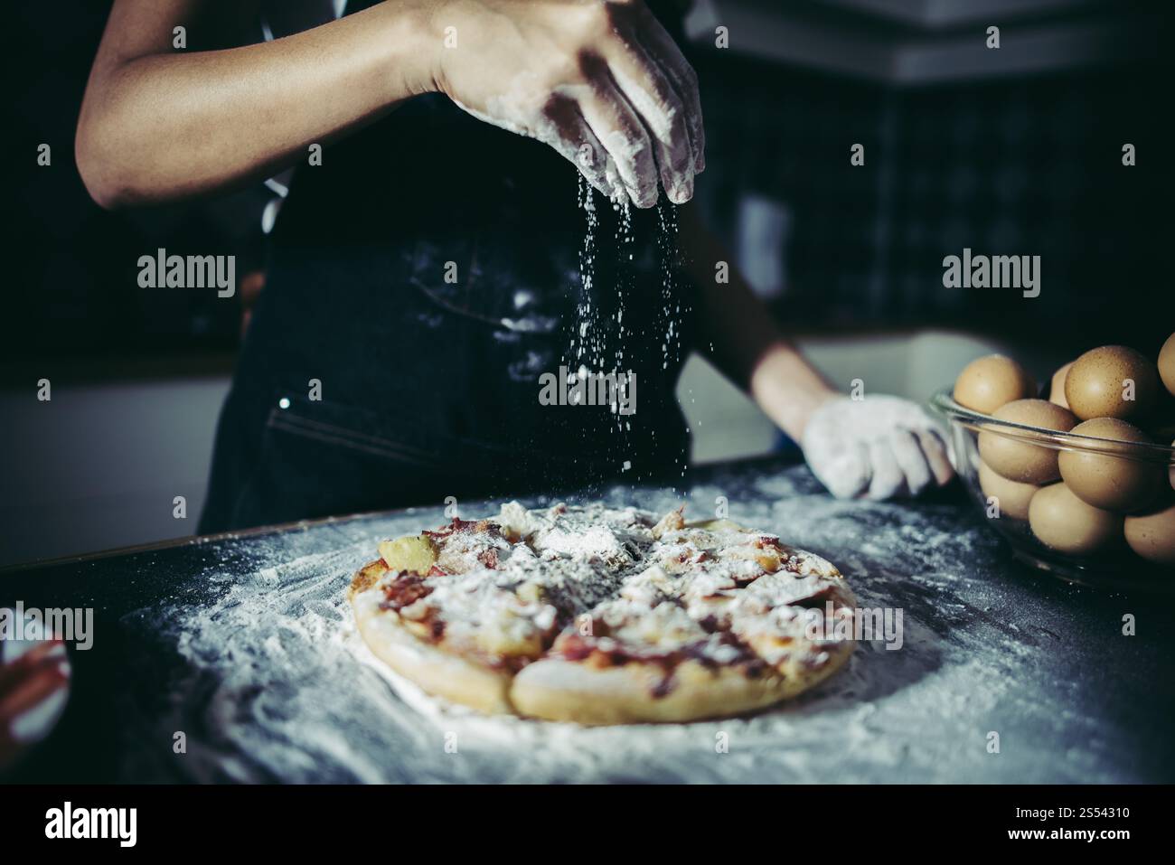 Hands female chef cooking hi-res stock photography and images - Alamy