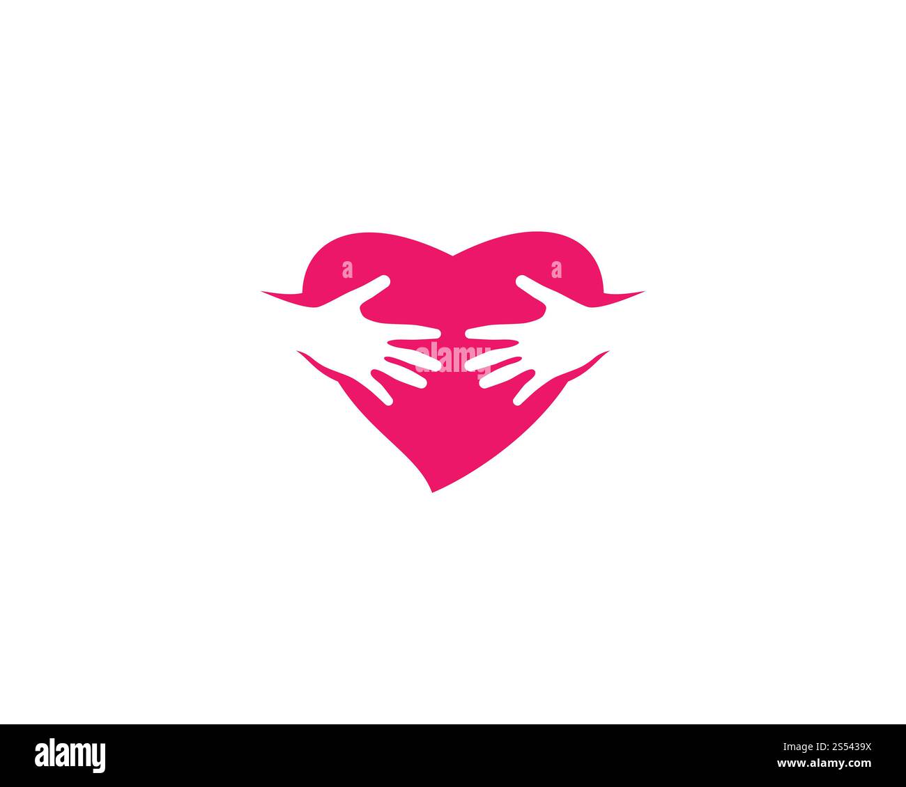 Logo heart icon vector Cut Out Stock Images & Pictures - Alamy
