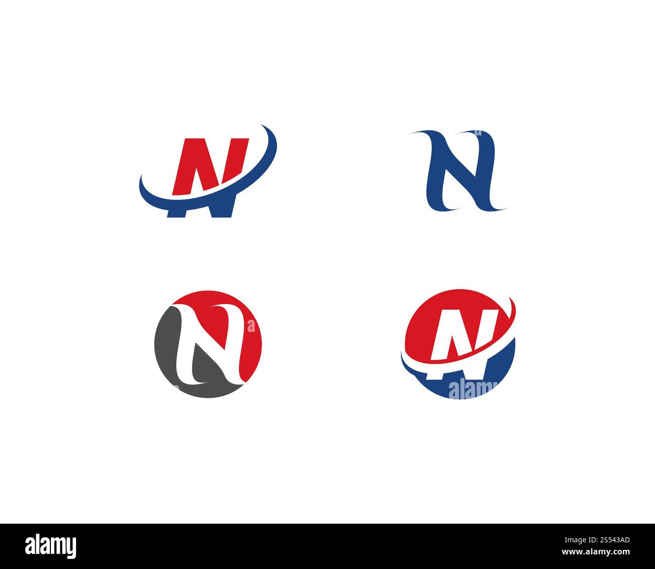 N vector logo hi-res stock photography and images - Alamy