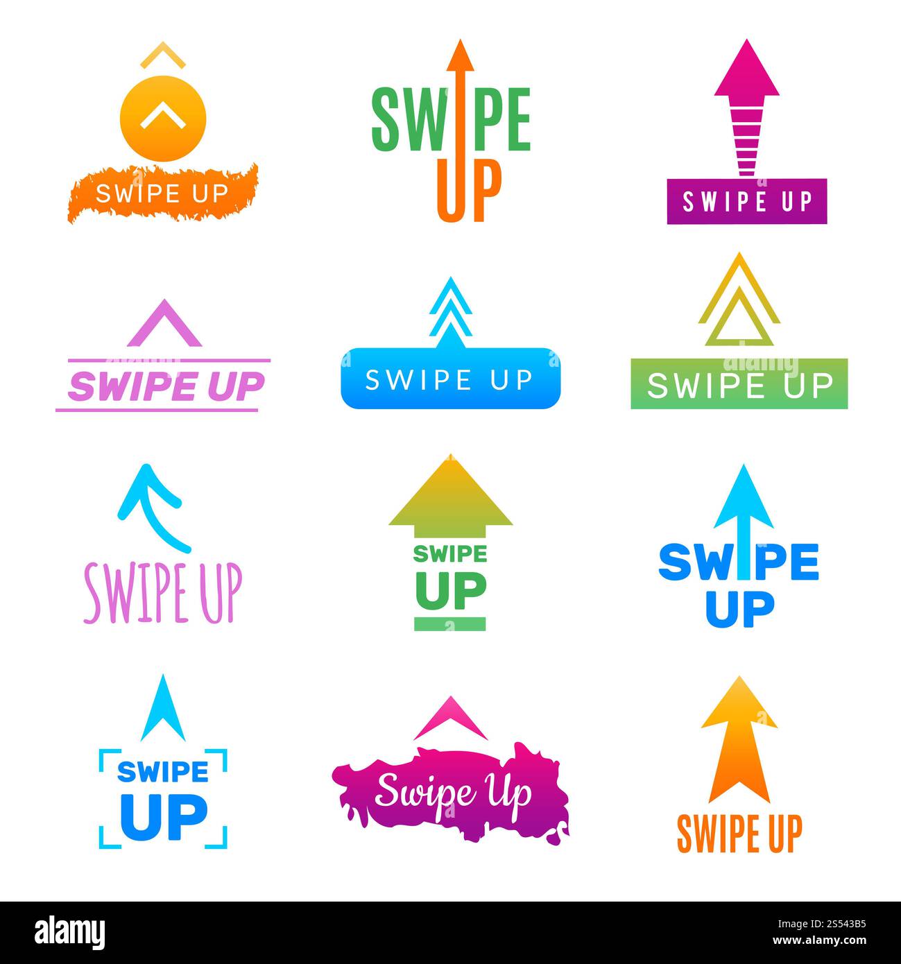 Insta swipe up. Ui app design template screen buttons and link for social web project photo blog ...