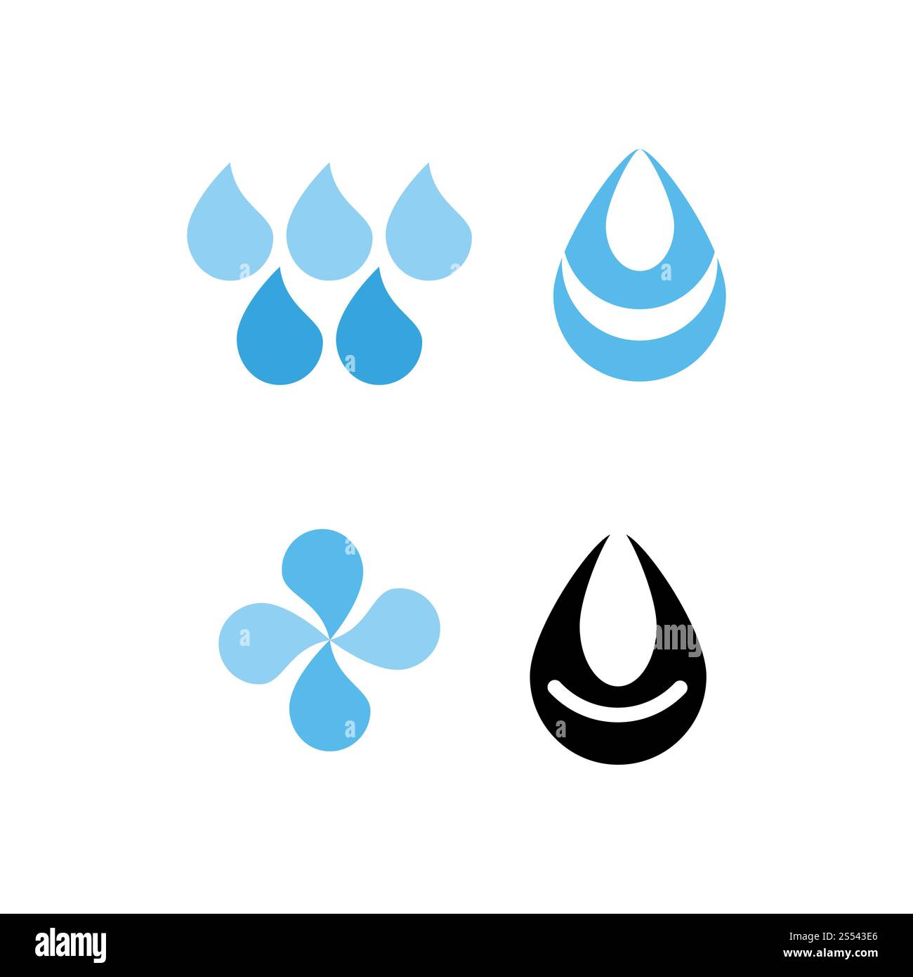 Set clean fresh water Cut Out Stock Images & Pictures - Alamy