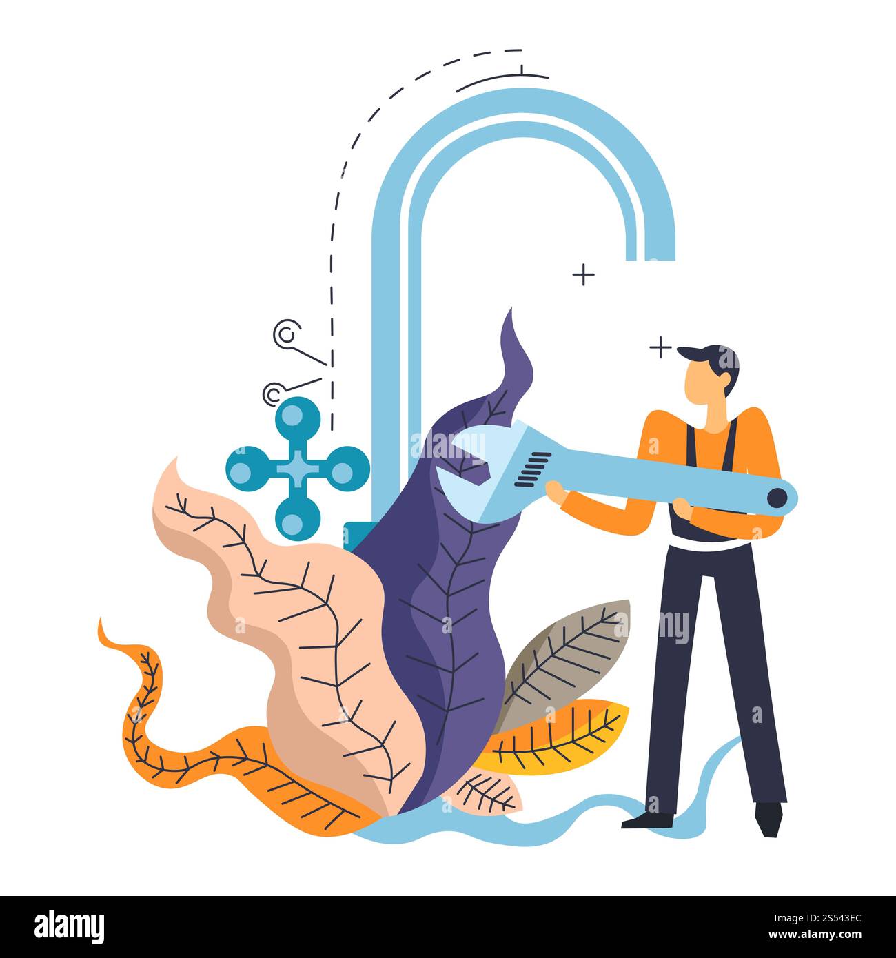 Handyman service banner Cut Out Stock Images & Pictures - Alamy