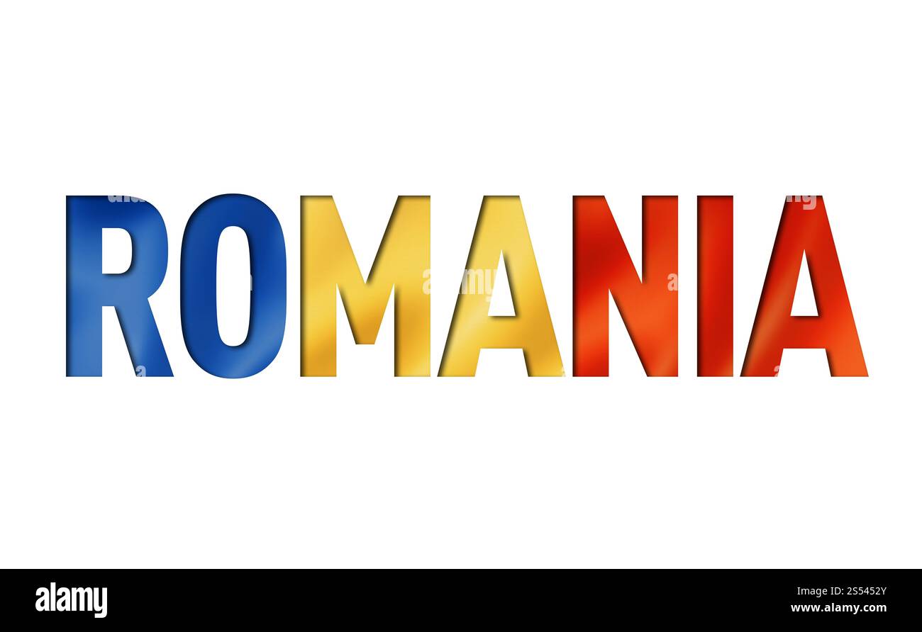 romanian flag text font. romania symbol background. romanian flag text ...