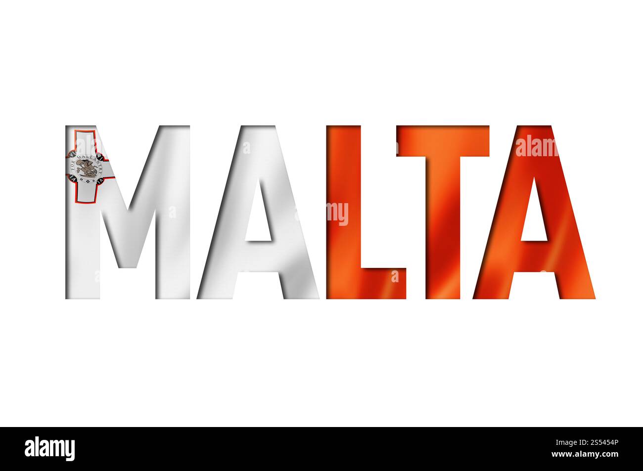 maltese flag text font. malta symbol background. malta flag text font ...
