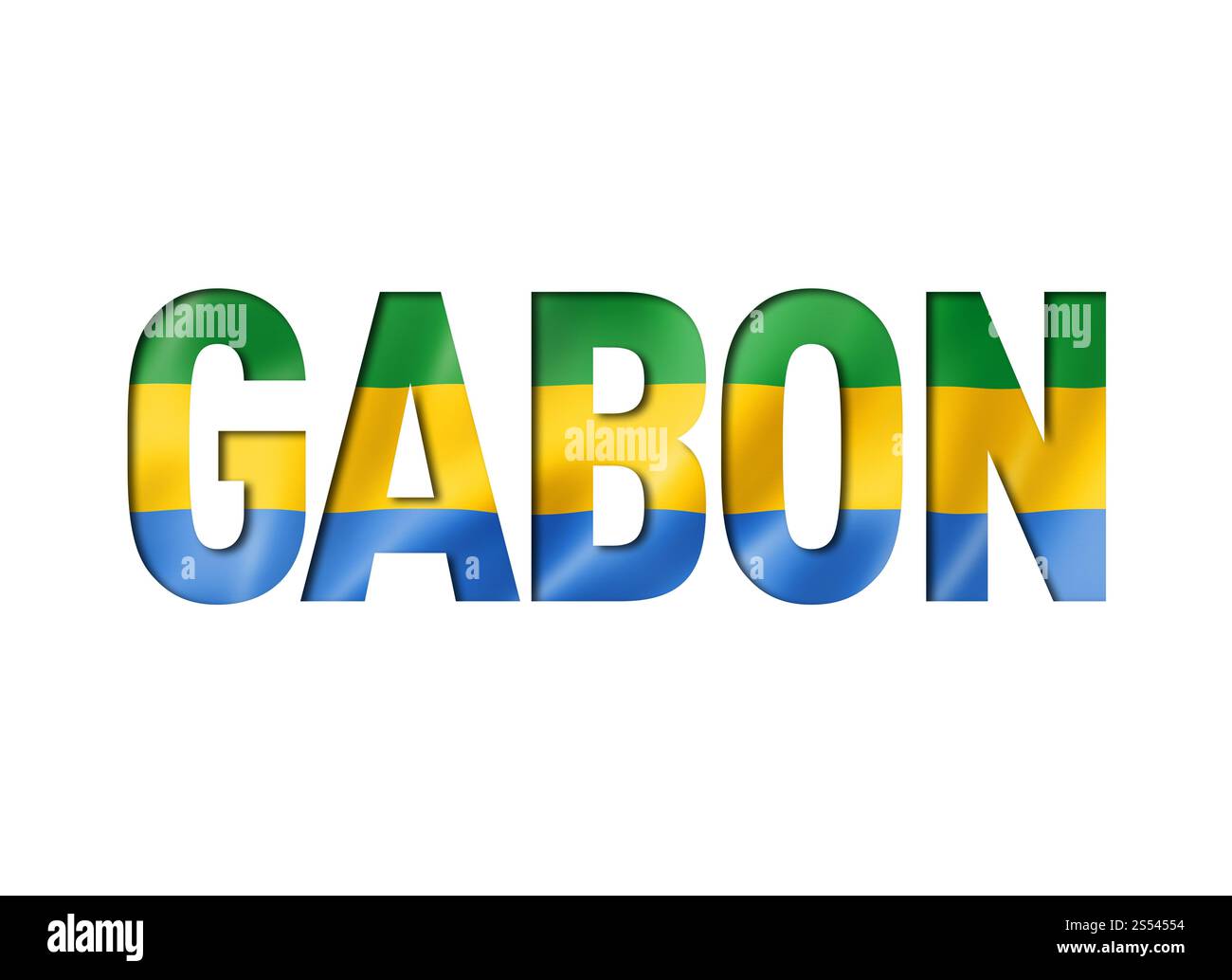 gabonese flag text font. gabon symbol background. gabonese flag text ...