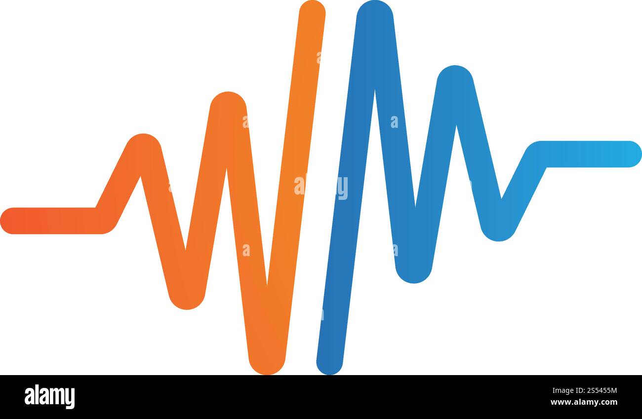 sound wave ilustration logo vector icon template Stock Vector Image ...