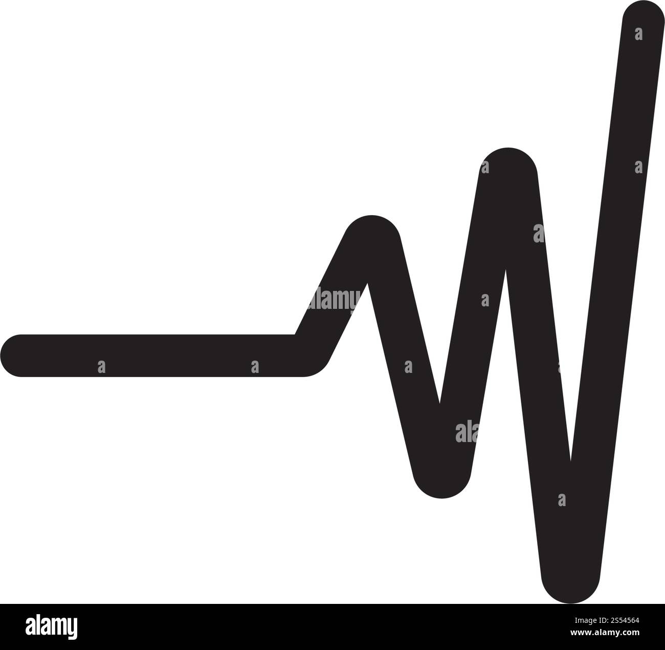 pulse line vector template Stock Vector Image & Art - Alamy