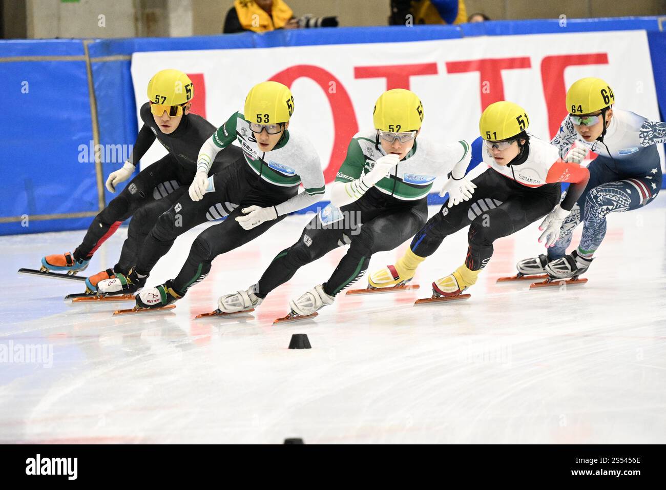 Nagano, Japan. Credit: MATSUO. 12th Jan, 2025. (L-R) Taiga Sasaki ...