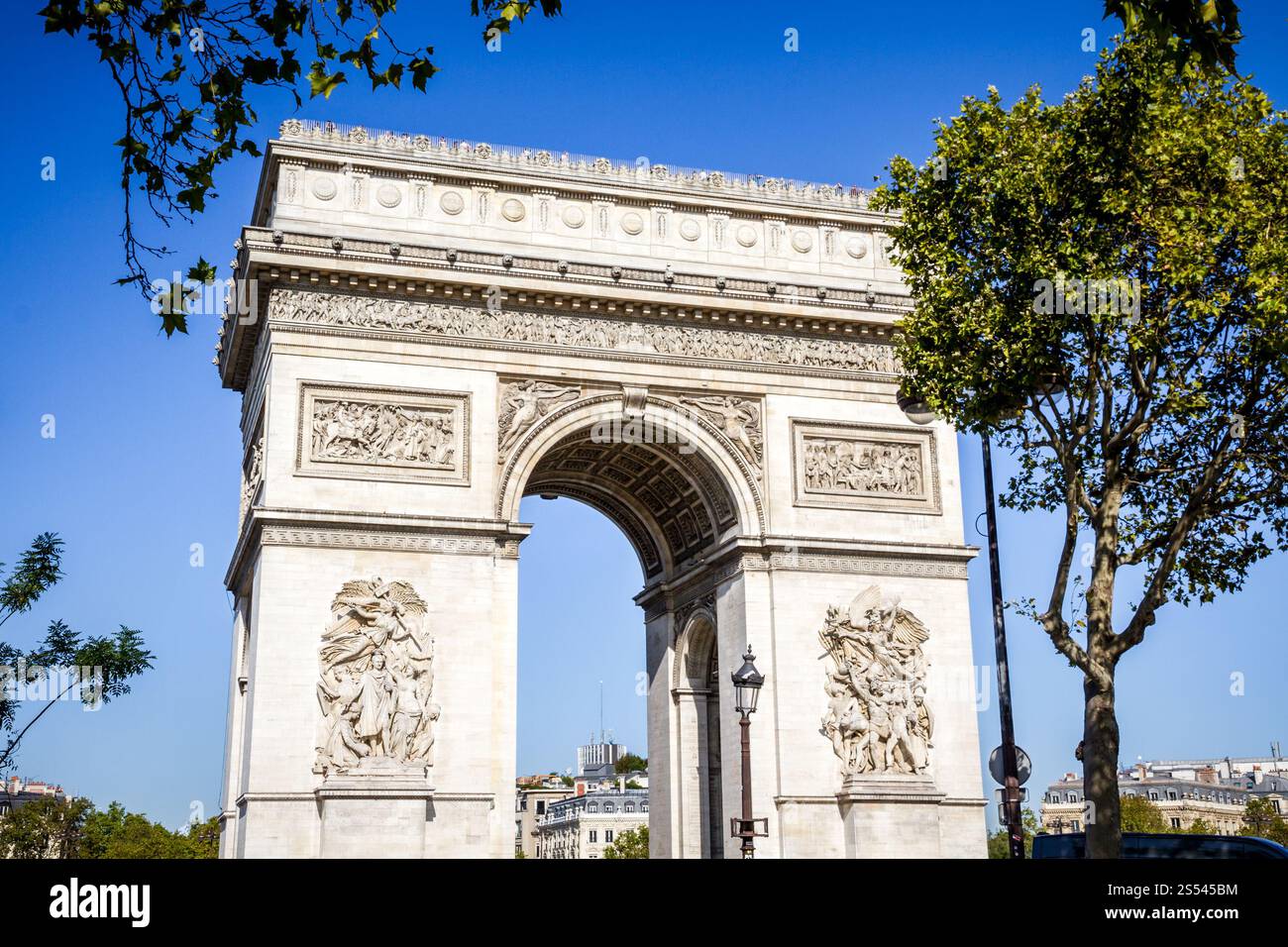 Arc de Triomphe on place de lEtoile, Paris, France. Arc de Triomphe ...